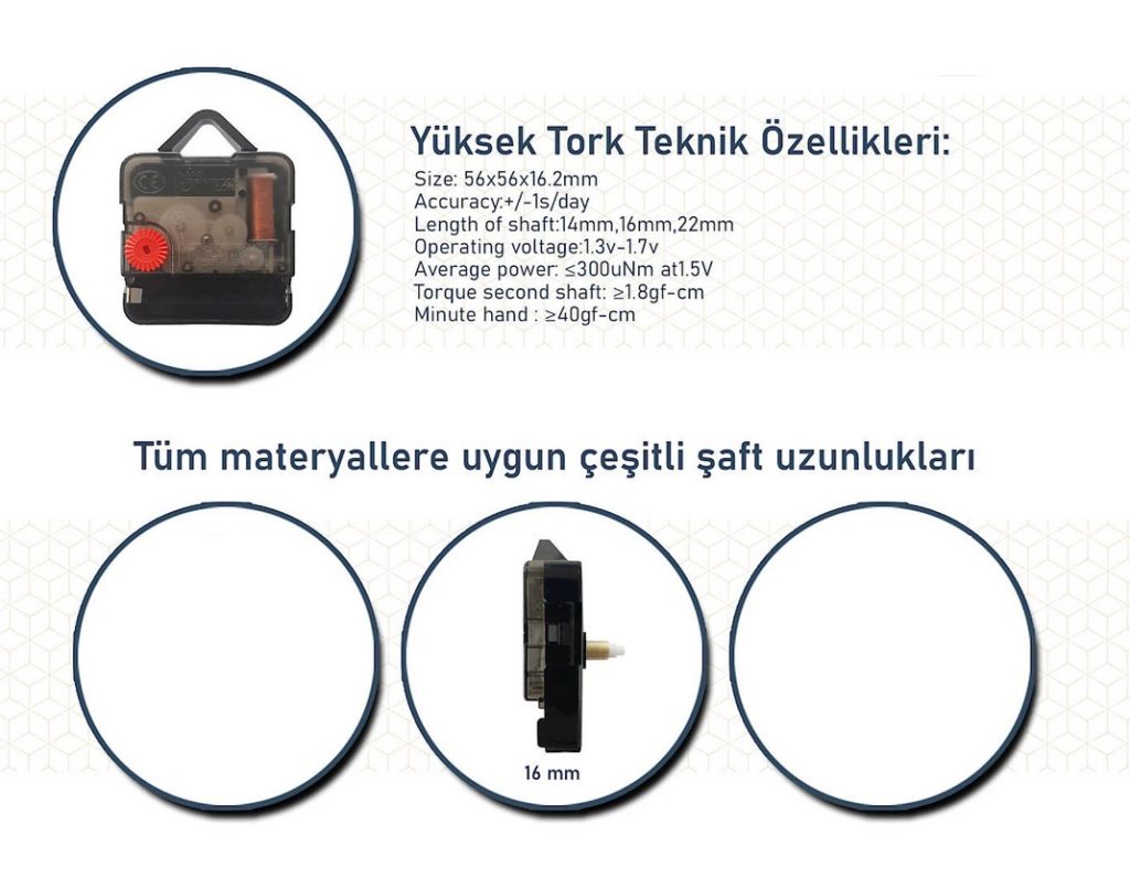 Sessiz Saat Motoru ve Saat Mekanizması Askılı (set) Duvar Saati ...
